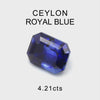 4.21ct Heated Sapphire Octagon Royal Blue– Gem Centre