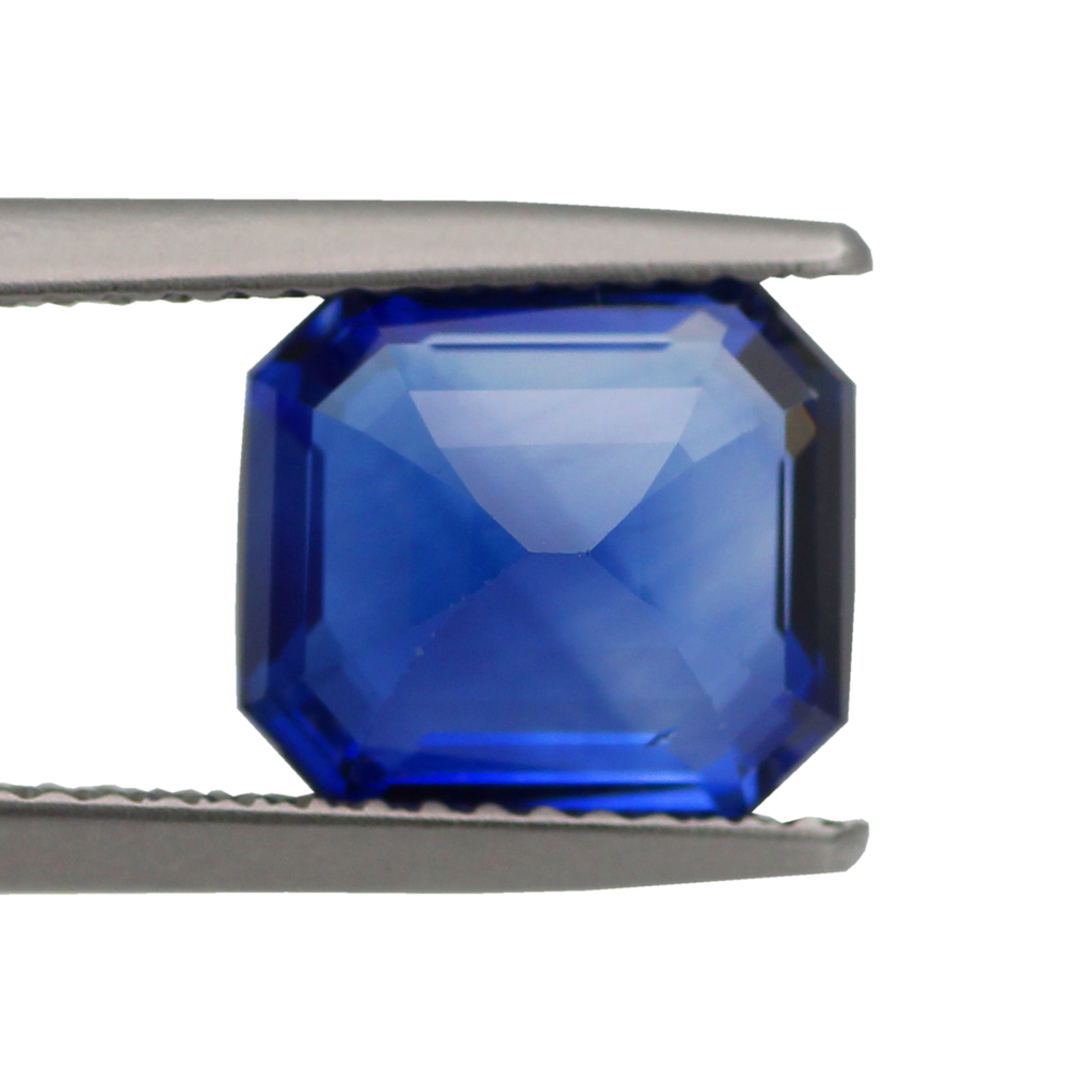 4.10ct Heated Sapphire Octagon Royal Blue– Gem Centre