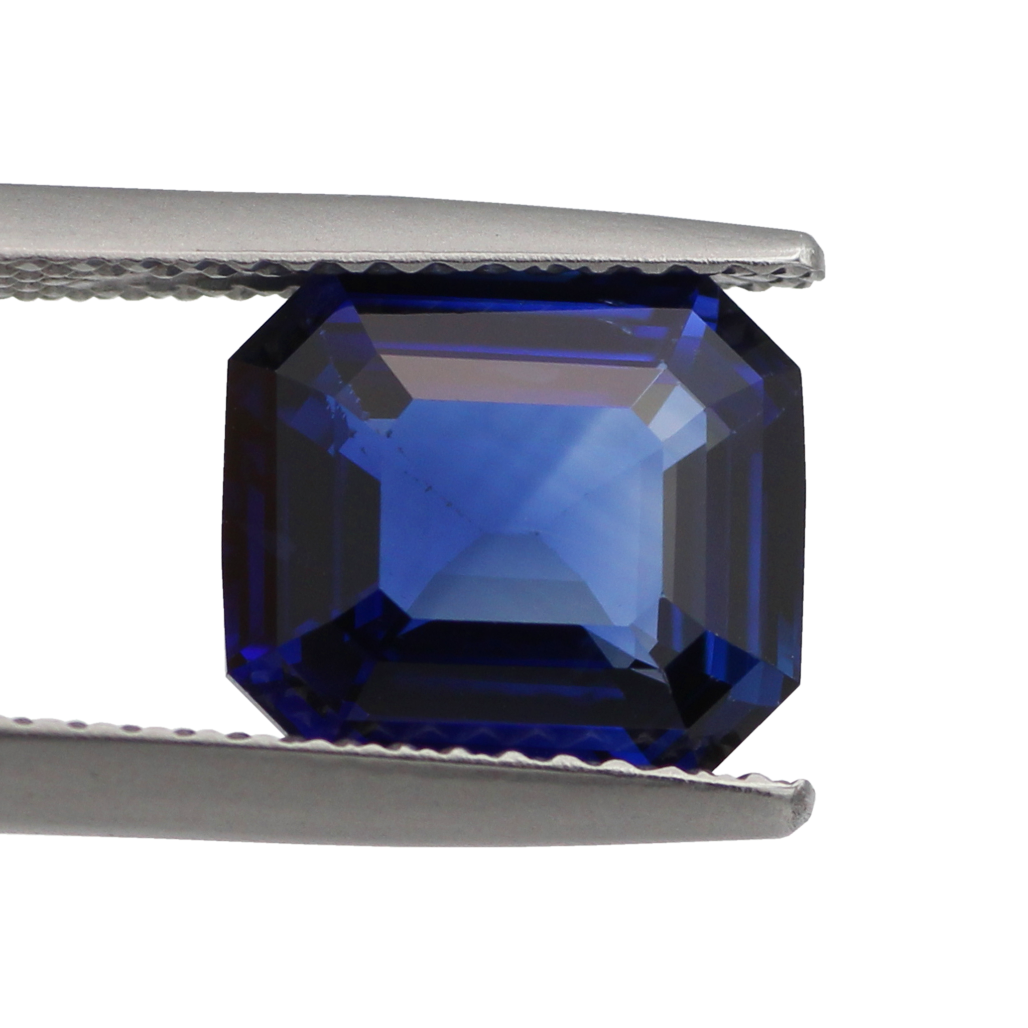 4.10ct Heated Sapphire Octagon Royal Blue– Gem Centre