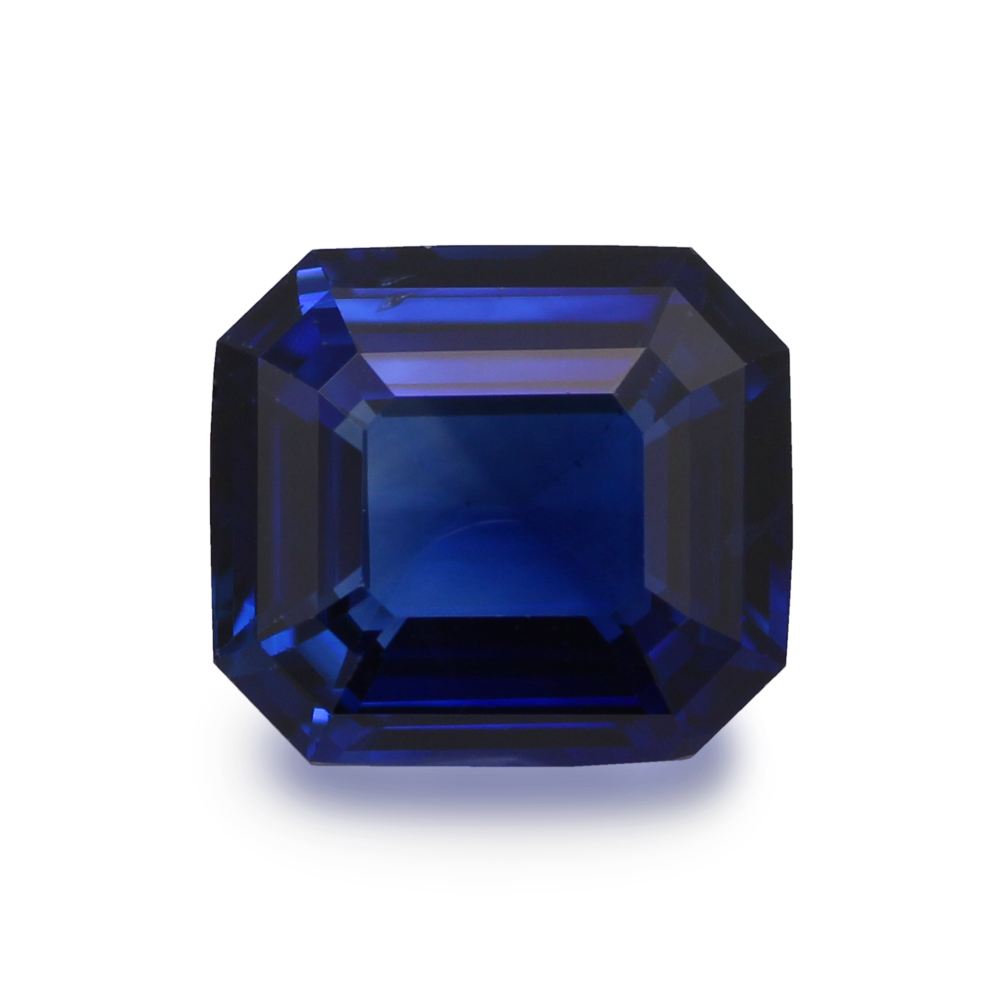 4.10ct Heated Sapphire Octagon Royal Blue– Gem Centre