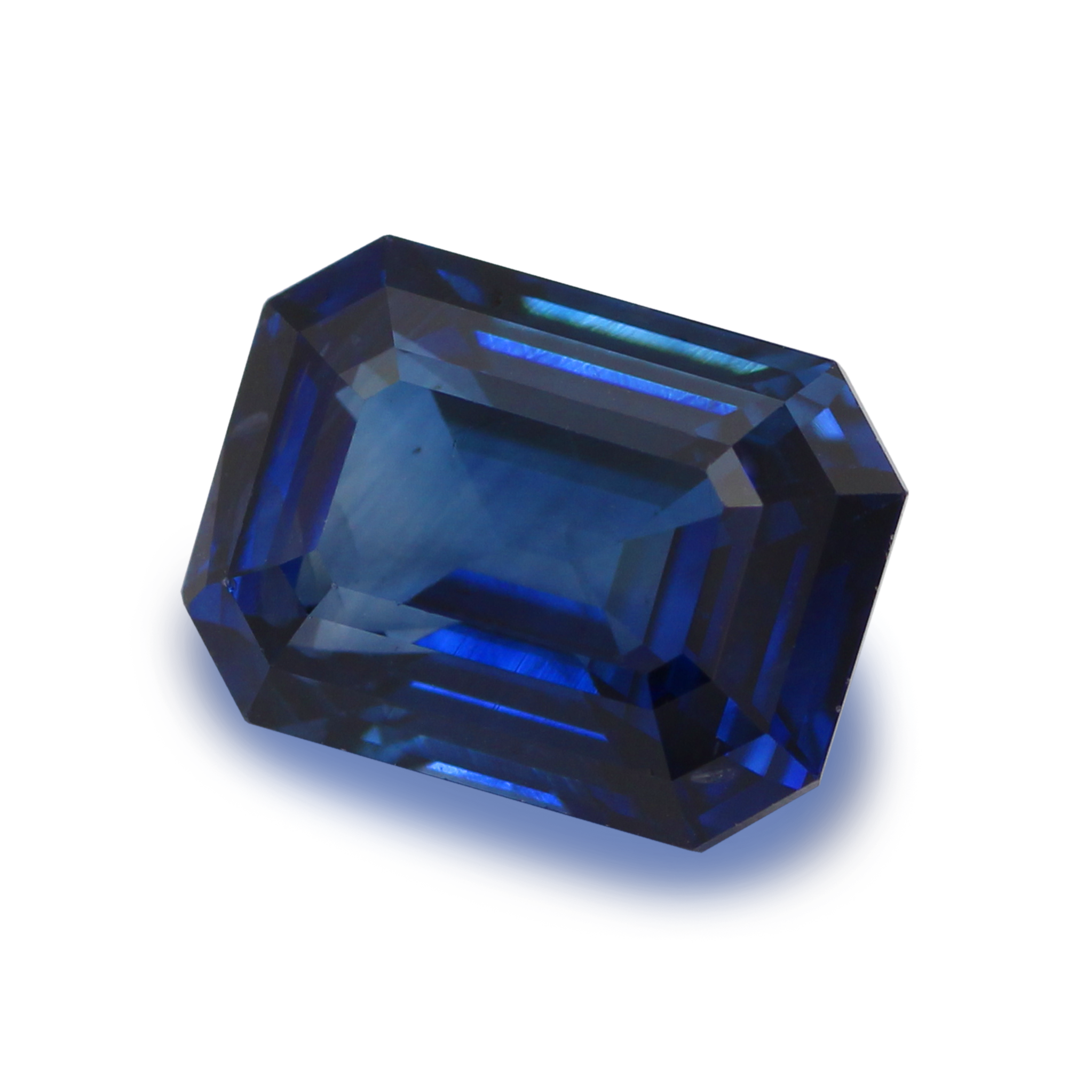 4.21ct Heated Sapphire Octagon Royal Blue– Gem Centre