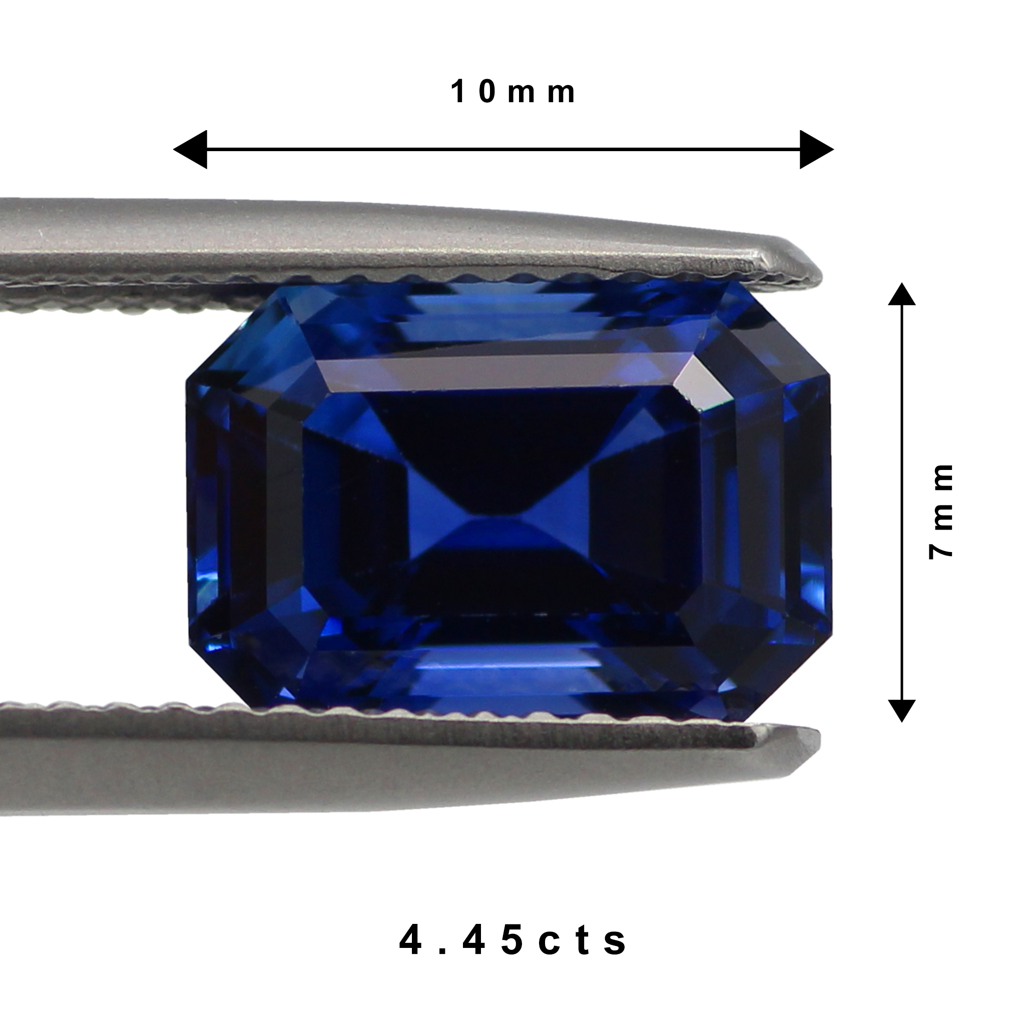 4.45ct Heated Sapphire Octagon Royal Blue– Gem Centre