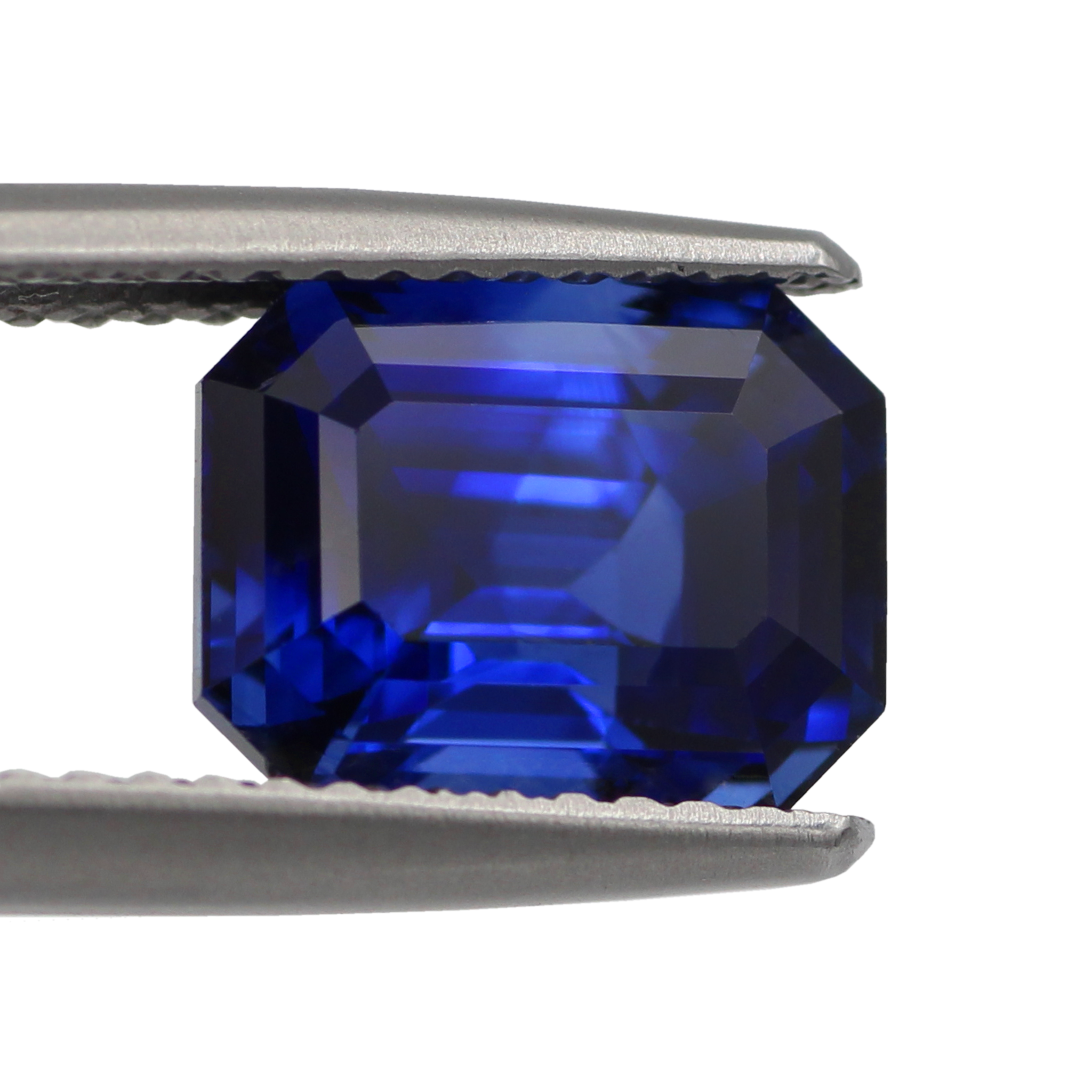 4.21ct Heated Sapphire Octagon Royal Blue– Gem Centre